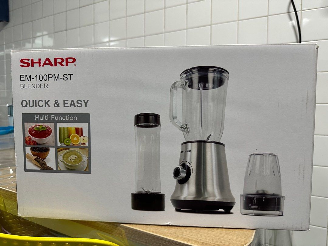 Sharp-EM-100PM-ST 1.0L Blender, TV & Home Appliances, Kitchen ...