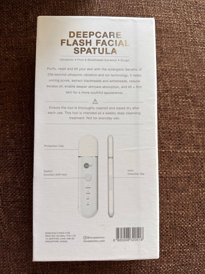 Skin inc Deepcare Flash Facial Spatula, Beauty & Personal Care, Face ...
