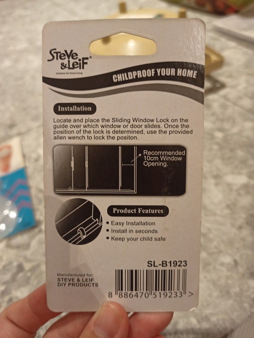 Sliding window lock, Babies & Kids, Baby Nursery & Kids Furniture ...