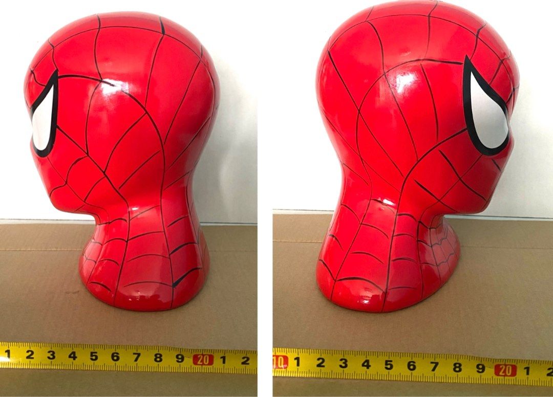 Spider-man ceramic coin bank ($30) & Batman piggy ceramic coin bank ...