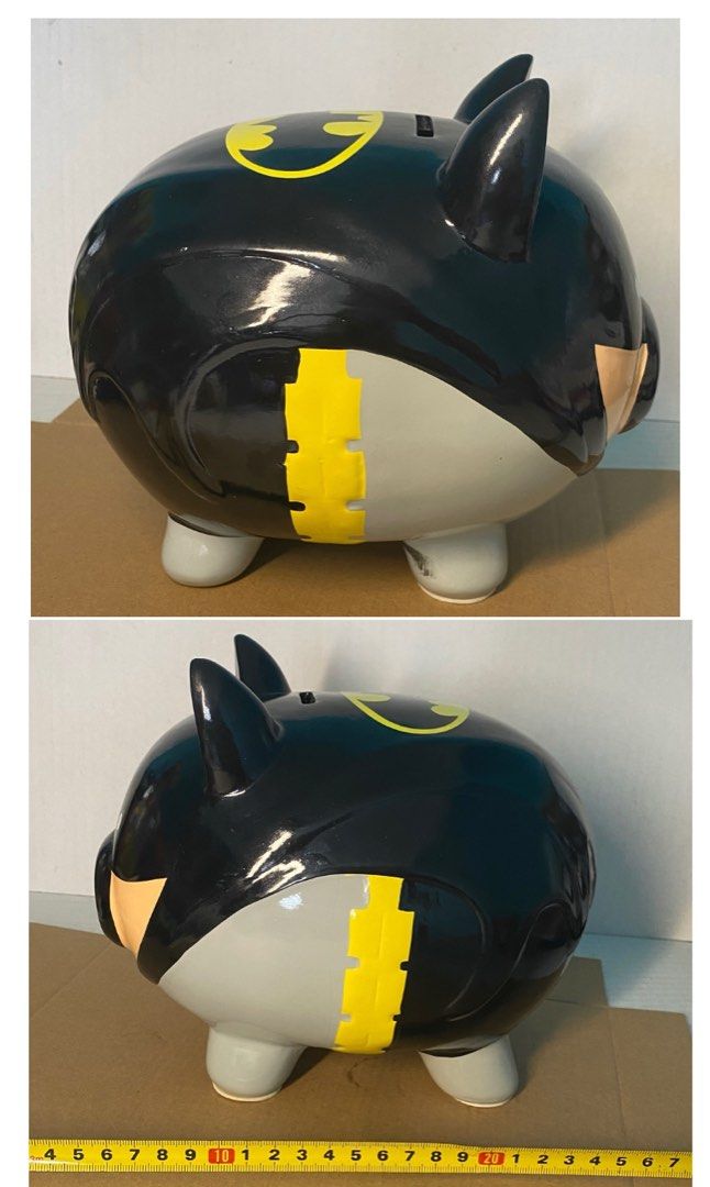 Spider-man ceramic coin bank ($30) & Batman piggy ceramic coin bank ...