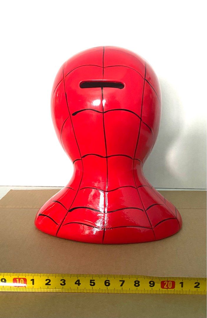Spider-man ceramic coin bank ($30) & Batman piggy ceramic coin bank ...