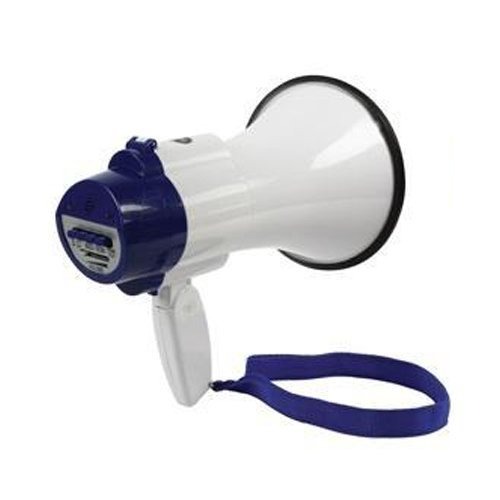 Megaphone 10w Pistol Grip Loud Speaker Siren Hailer with Record N Music ...