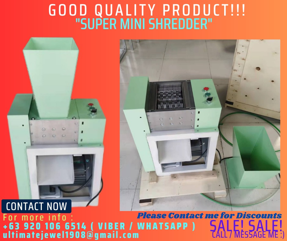 SUPER MINI SHREDDER MACHINE - GOOD QUALITY AND EASY-TO-USE CRUSHER ...