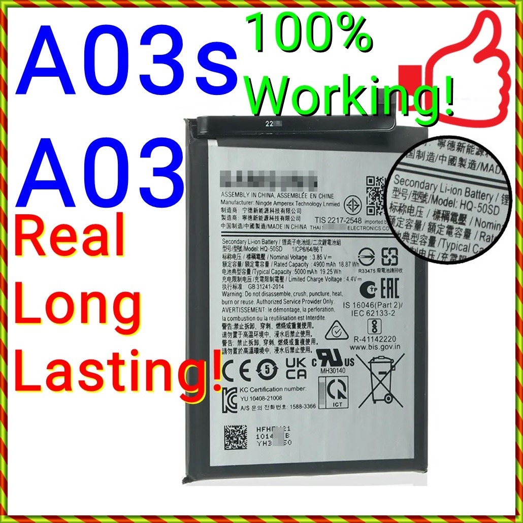 (Support 15W Fast Charge) NEW ORI Long Lasting Stable Battery HQ-50SD ...