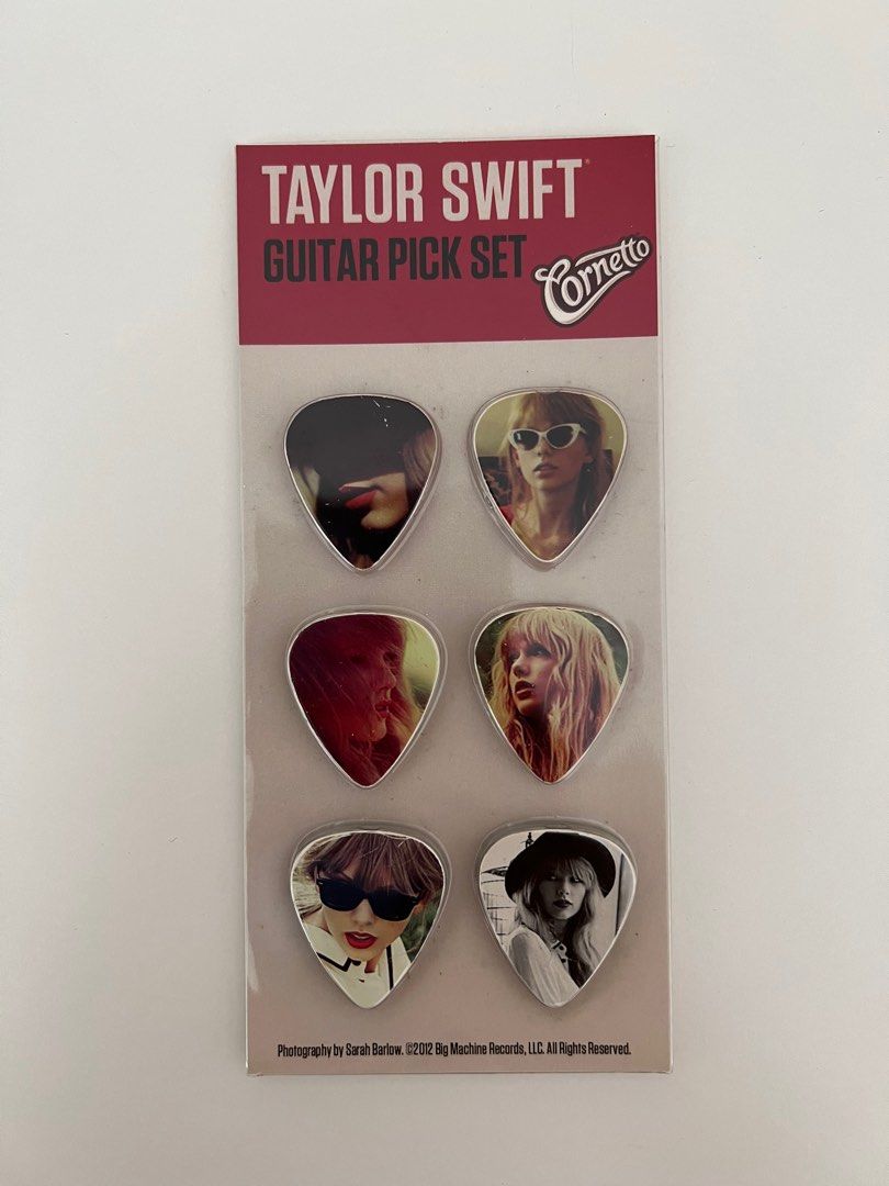 Taylor Swift red tour cornetto guitar picks, Hobbies & Toys, Music ...