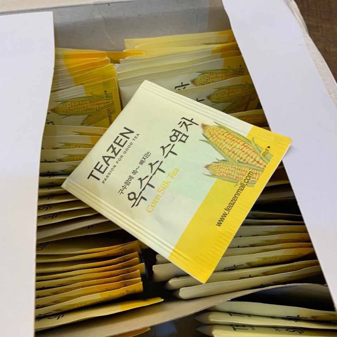 Teazen - corn silk tea 77 sachets - box - bloat & puffy skin, Health ...