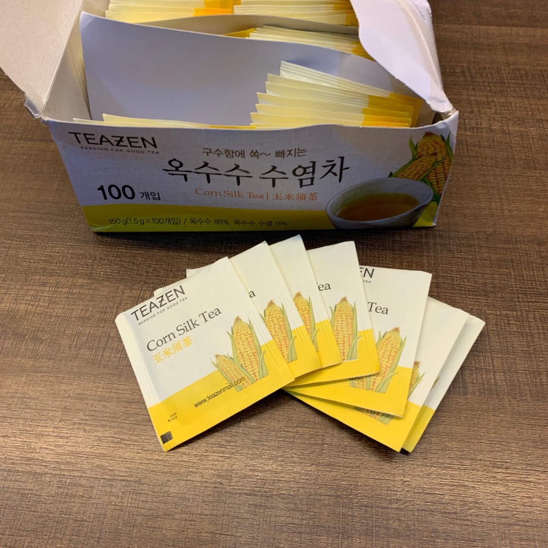 Teazen - corn silk tea 77 sachets - box - bloat & puffy skin, Health ...