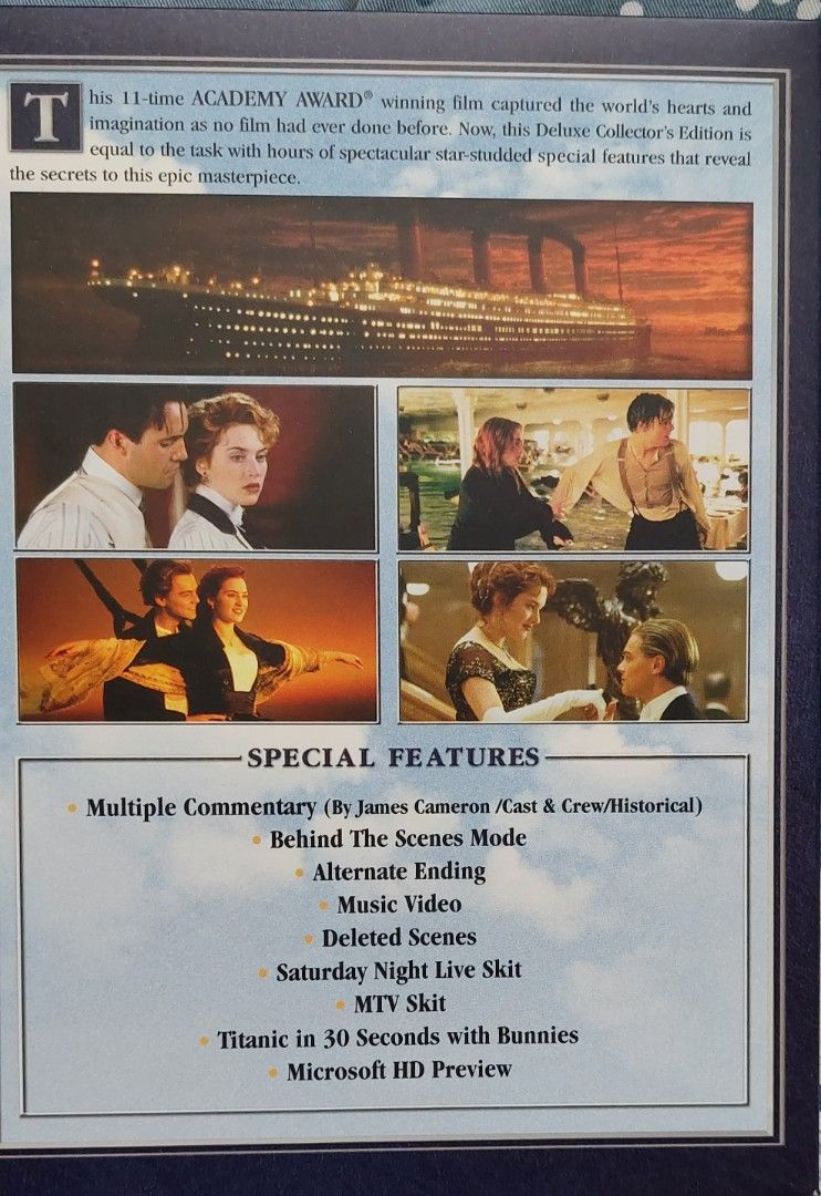 Titanic dvd boxset., Hobbies & Toys, Music & Media, CDs & DVDs on Carousell