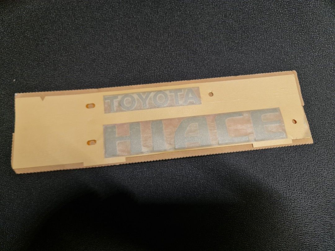 Toyota Hiace Super Grandia Trunk Emblem for New Model Toyota Hiace ...