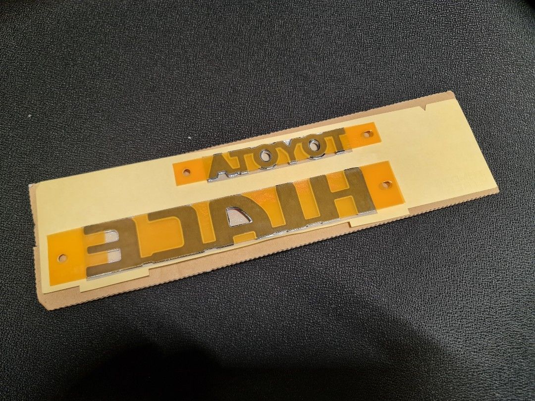 Toyota Hiace Super Grandia Trunk Emblem for New Model Toyota Hiace ...