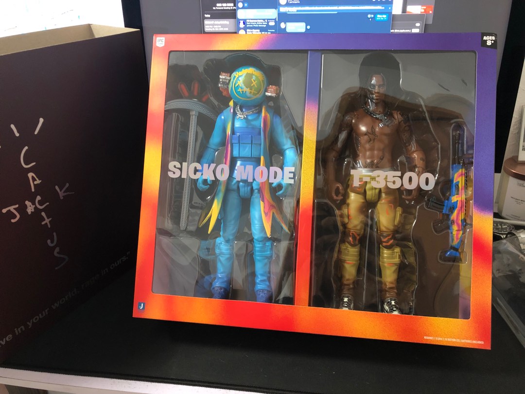Travis Scott Cactus Jack Fortnite 12” Action Figure Duo Set, Hobbies ...