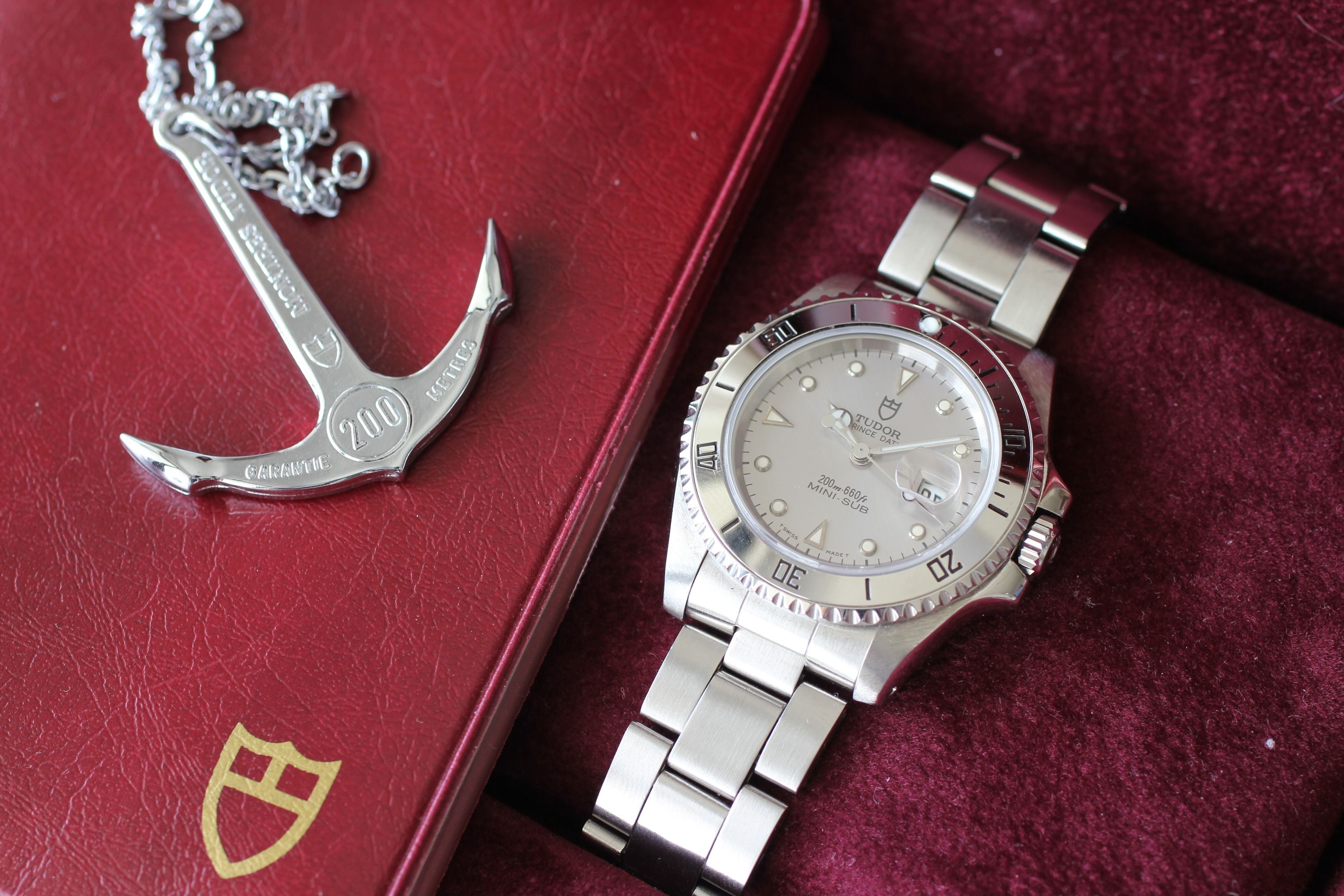 Tudor Rolex Prince Mini Sub 73190 Silver in a full set & full service ...