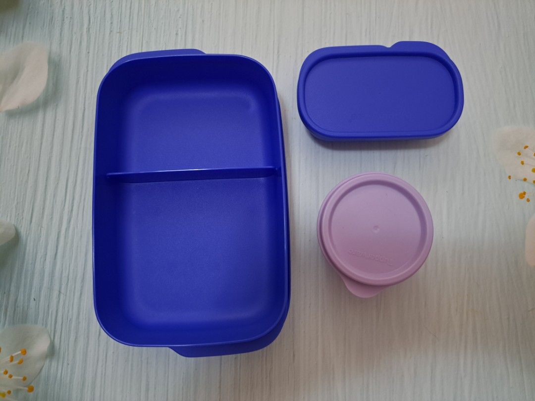 Tupperware Lunch Box with Snack Jar, Furniture & Home Living ...
