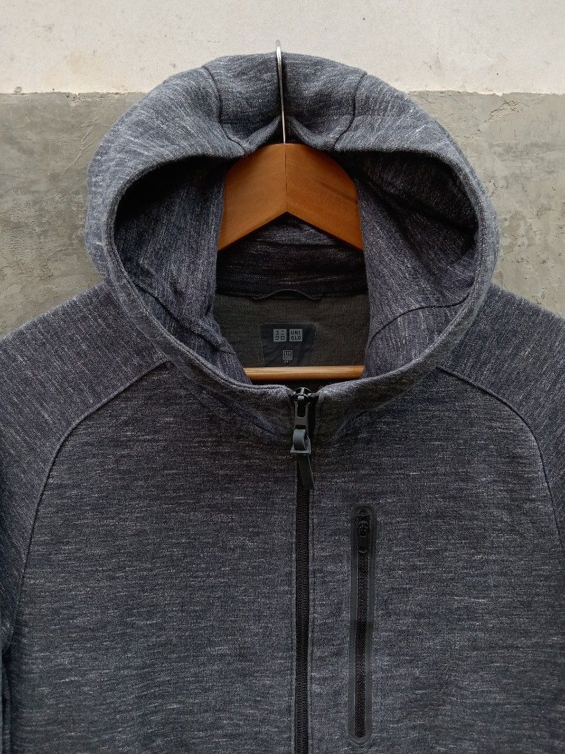 Uniqlo Dry Stretch Tech Fleece Full Zipped Hoodie Jacket on Carousell