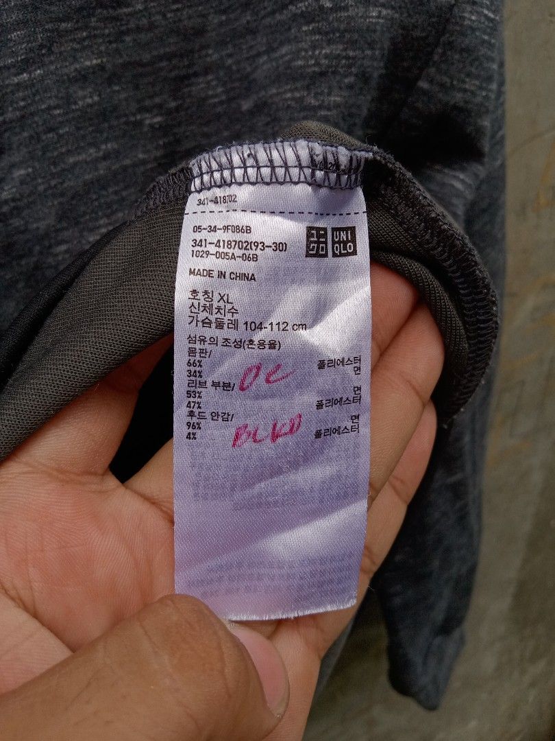 Uniqlo Dry Stretch Tech Fleece Full Zipped Hoodie Jacket on Carousell