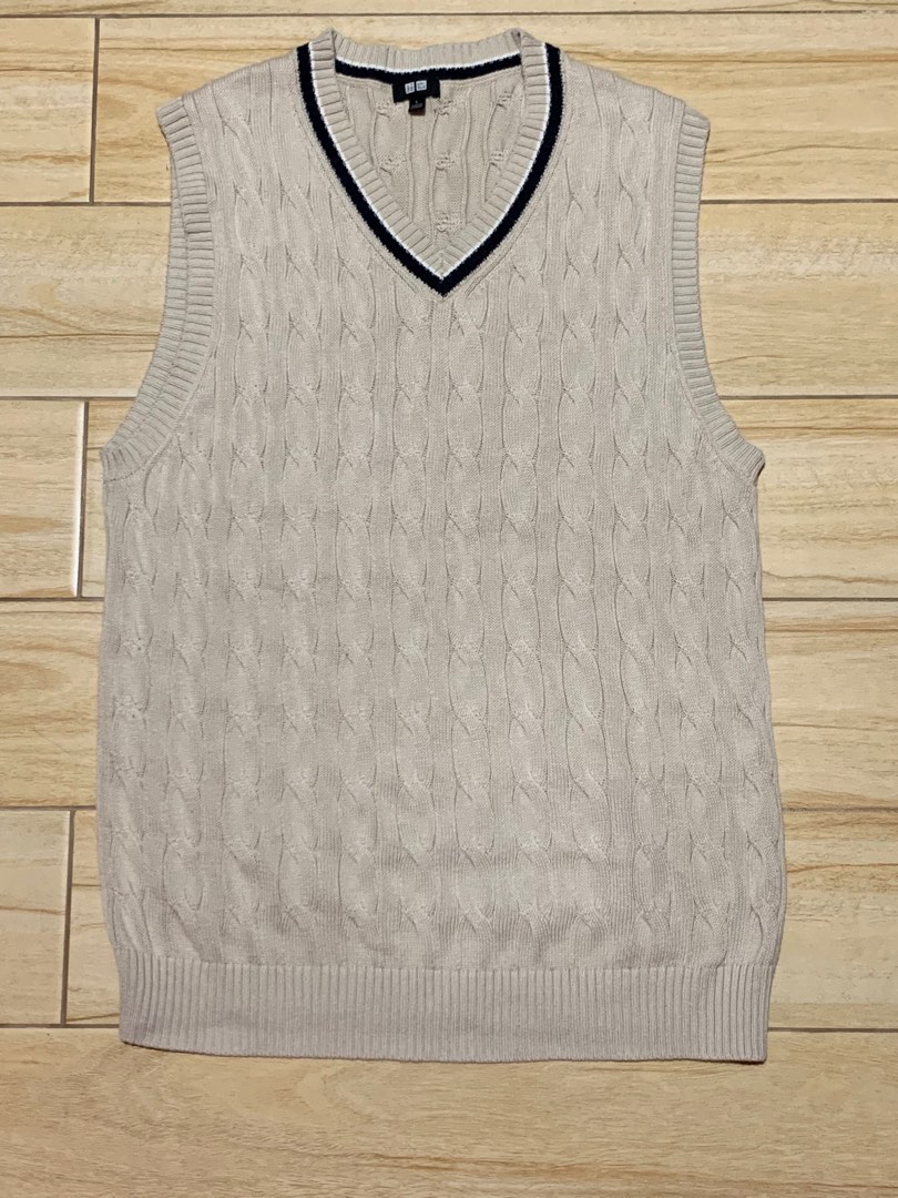Uniqlo Knitted Vest on Carousell