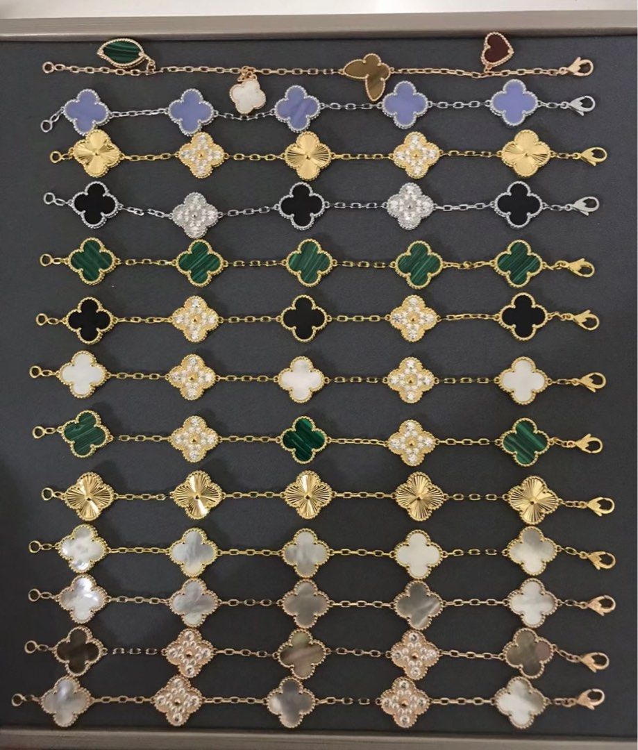 VCA Van Cleef & Arpels Alhambra Bracelet 5 Motifs, Luxury, Accessories ...