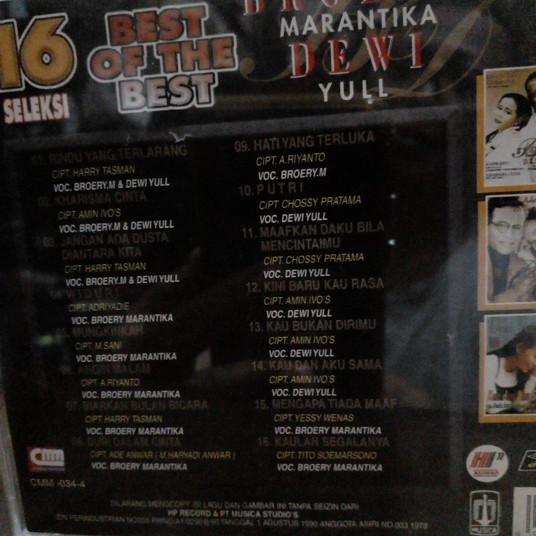 Vcd karoke the best of the best broery dewi yull, Musik & Media, CD, DVD & Lainnya di Carousell