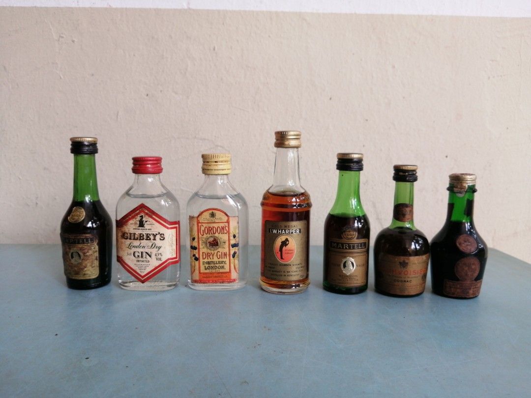 Vintage Miniature Alcohol Liquor Bottles, Hobbies & Toys, Memorabilia ...