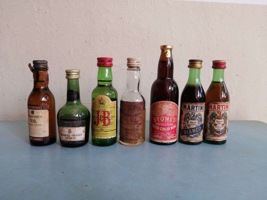 Vintage Miniature Alcohol Liquor Bottles, Hobbies & Toys, Memorabilia ...
