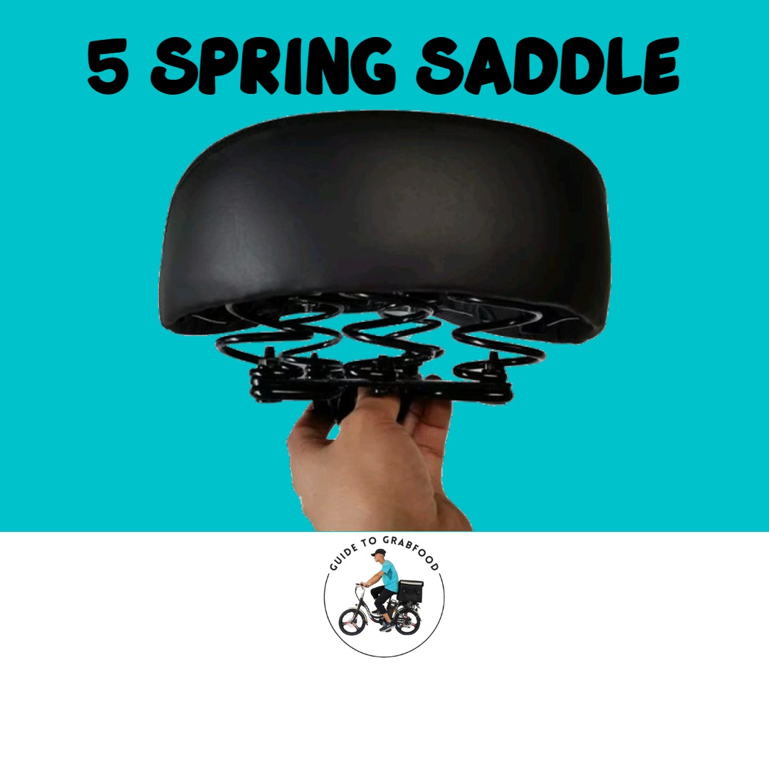 Wide Saddle with 5 Spring Support Ebike Bicycle Seat, Sports Equipment, Bicycles & Parts, Parts ...