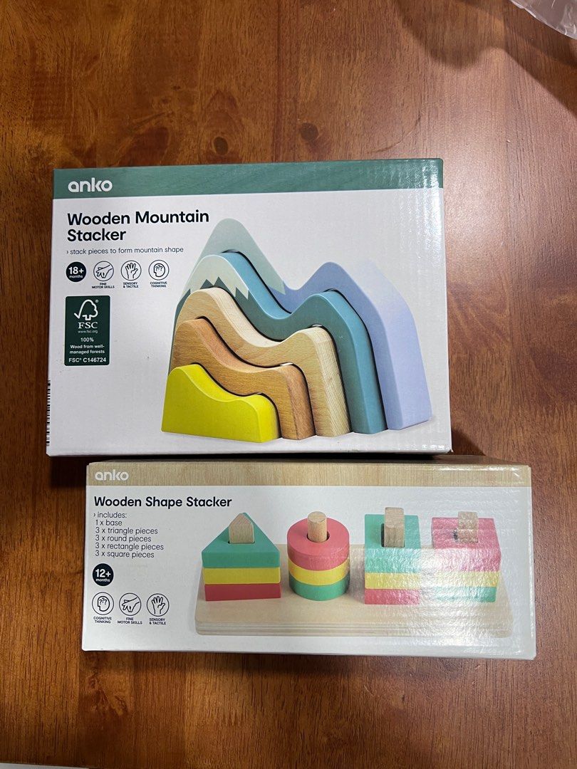 Wooden stacker, Babies & Kids, Infant Playtime on Carousell