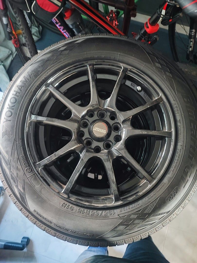 15" 5x100/114 dual PCD with Yokohama tyres, Car Accessories, Tyres ...