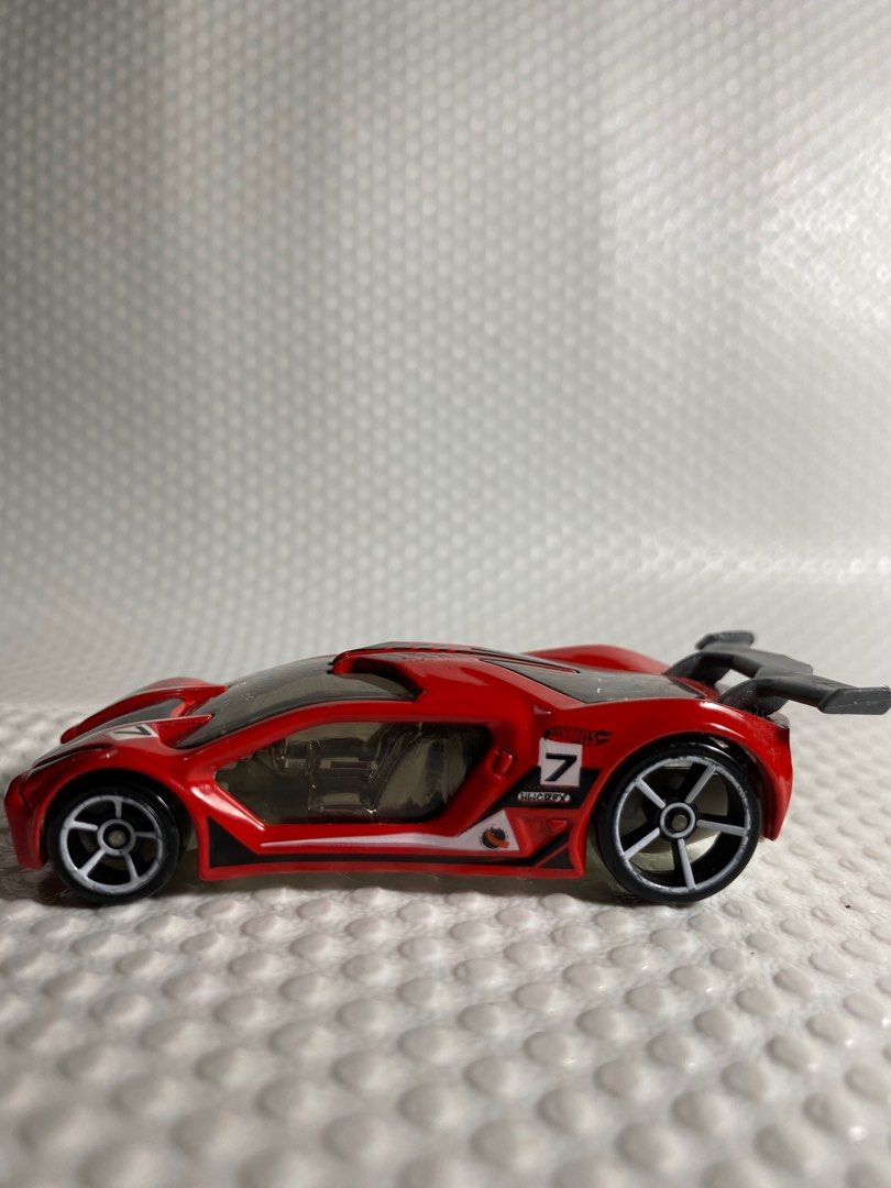 2010 Hot Wheels Track Stars 4/12 Impavido 1 Red w/Gold 5 Spoke Wheels ...