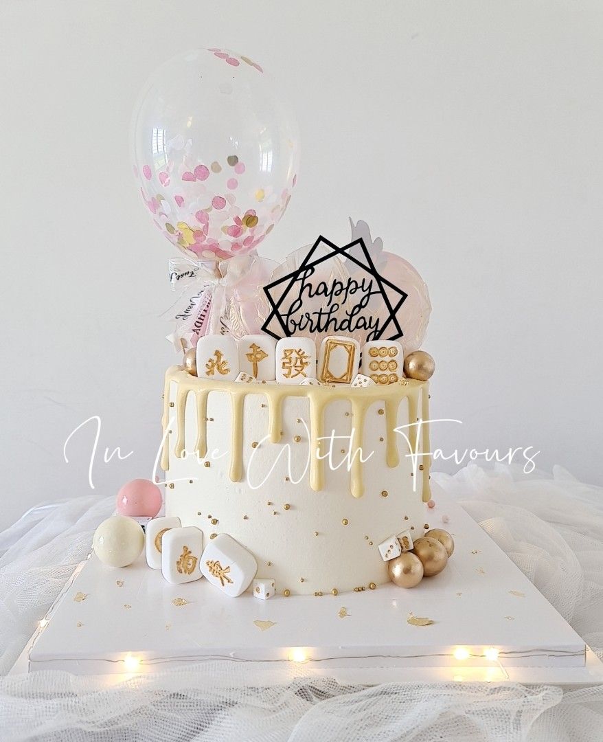 2 Sided Birthday Cake, Cake, Customised Cake, Food & Drinks, Homemade ...