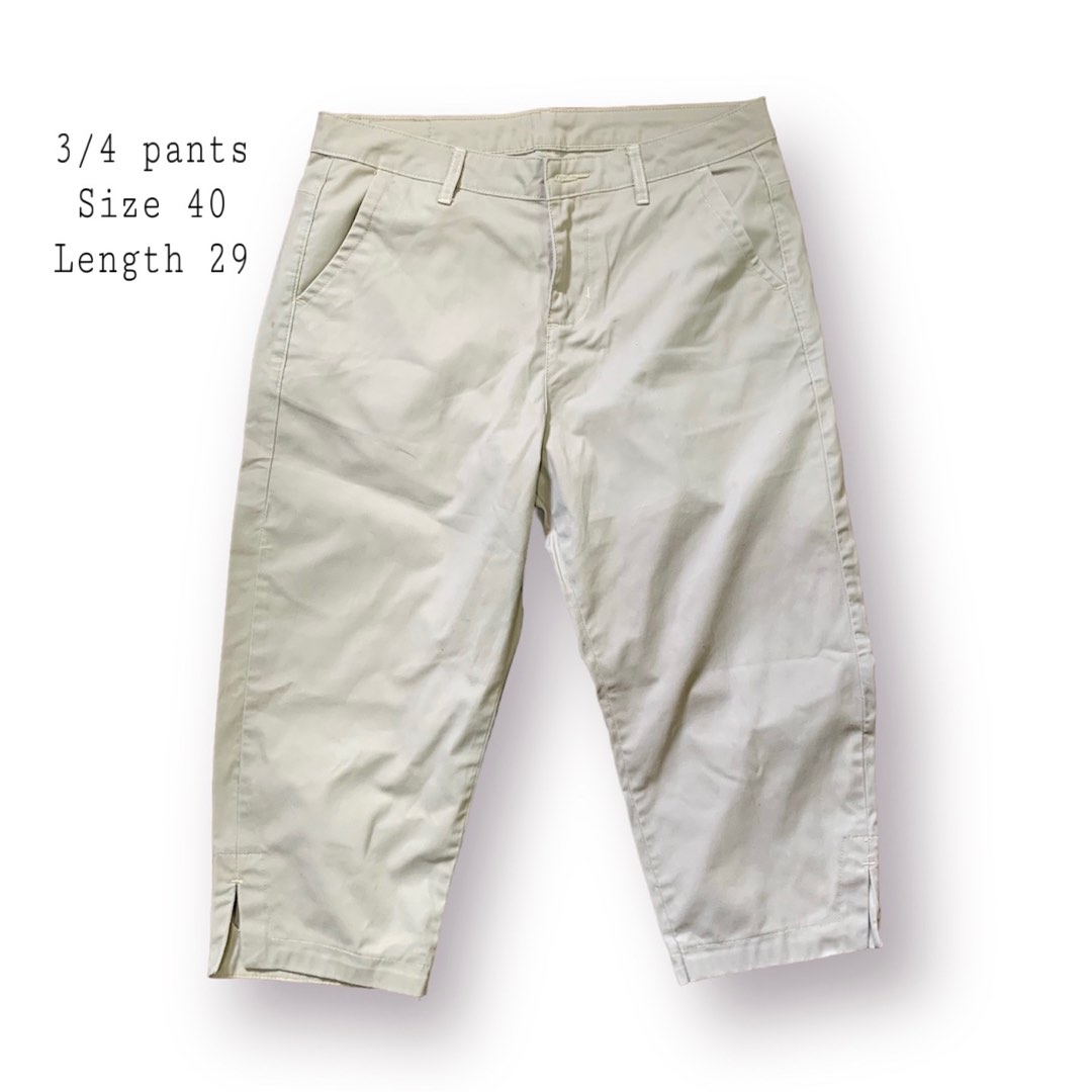 3/4 pants, Women's Fashion, Bottoms, Other Bottoms on Carousell