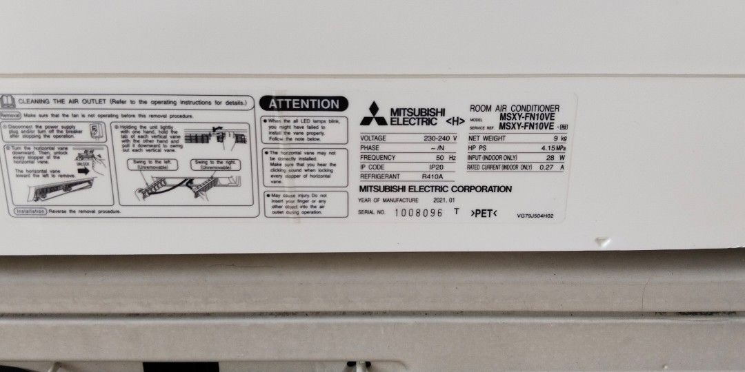 5tick system 2 Mitsubishi starmax inverter Aircon., TV & Home ...
