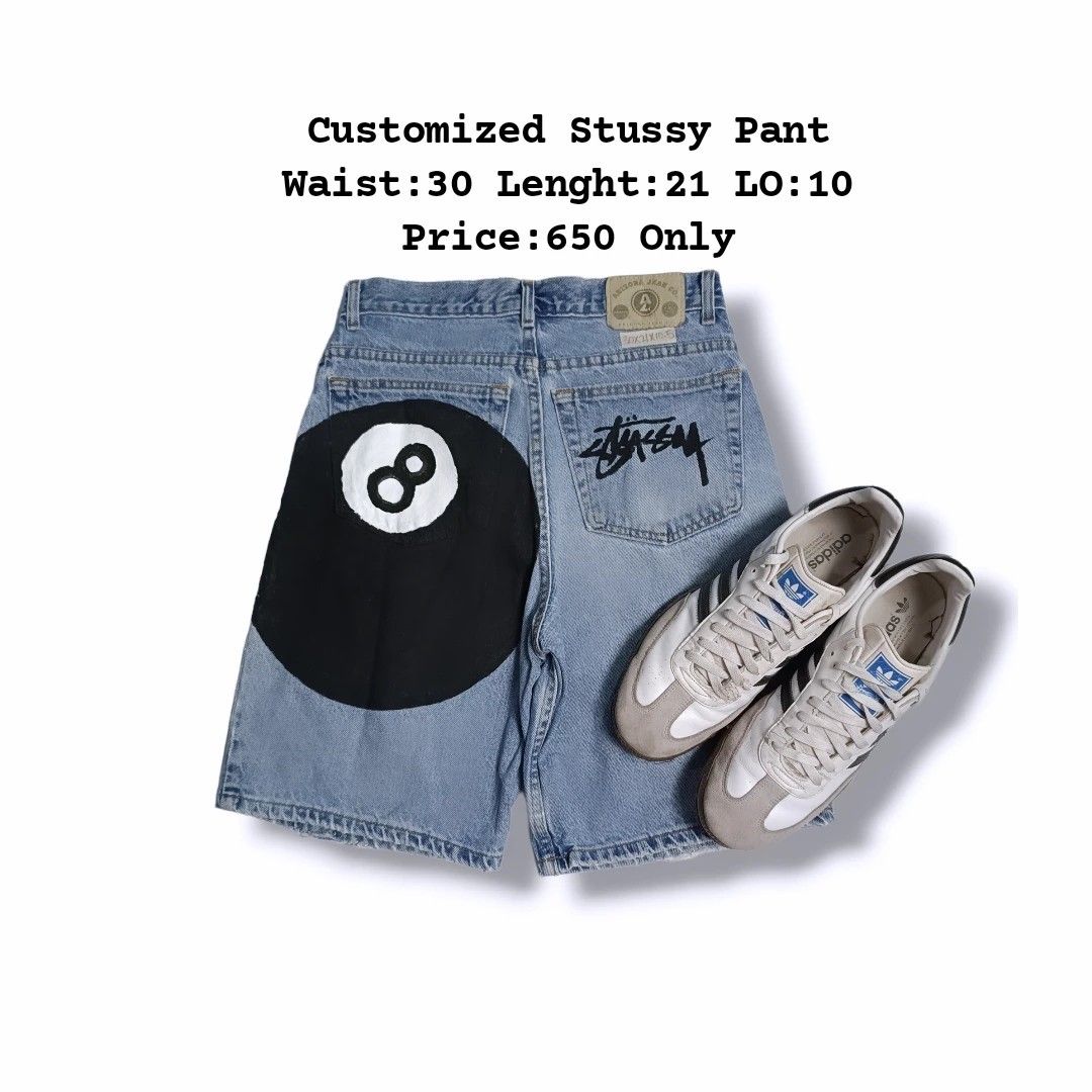 8 Ball Customized Stussy Jorts on Carousell