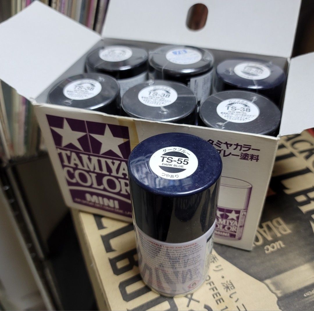 全新 6罐 已開1罐 噴油罐 Tamiya Color model craft airbrush spray can spray paint ...