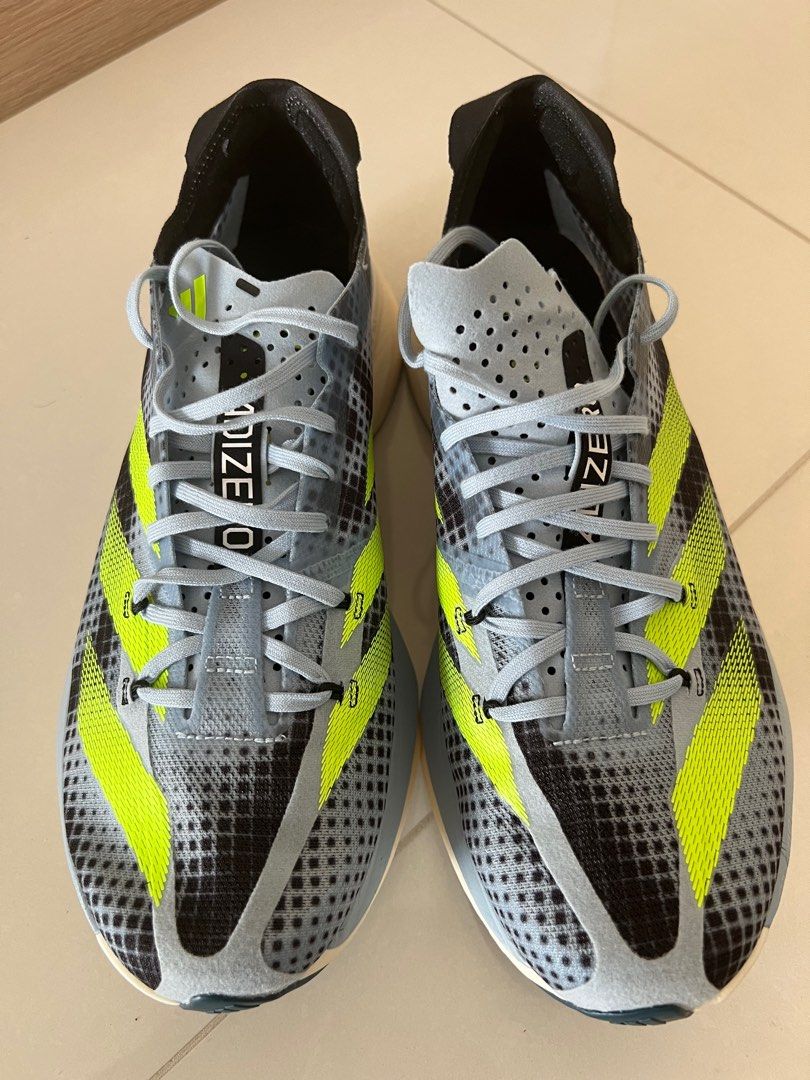 Adidas Adzero Adios Pro 3 (US9.5/UK9) -AW23 blue white, Men's Fashion ...