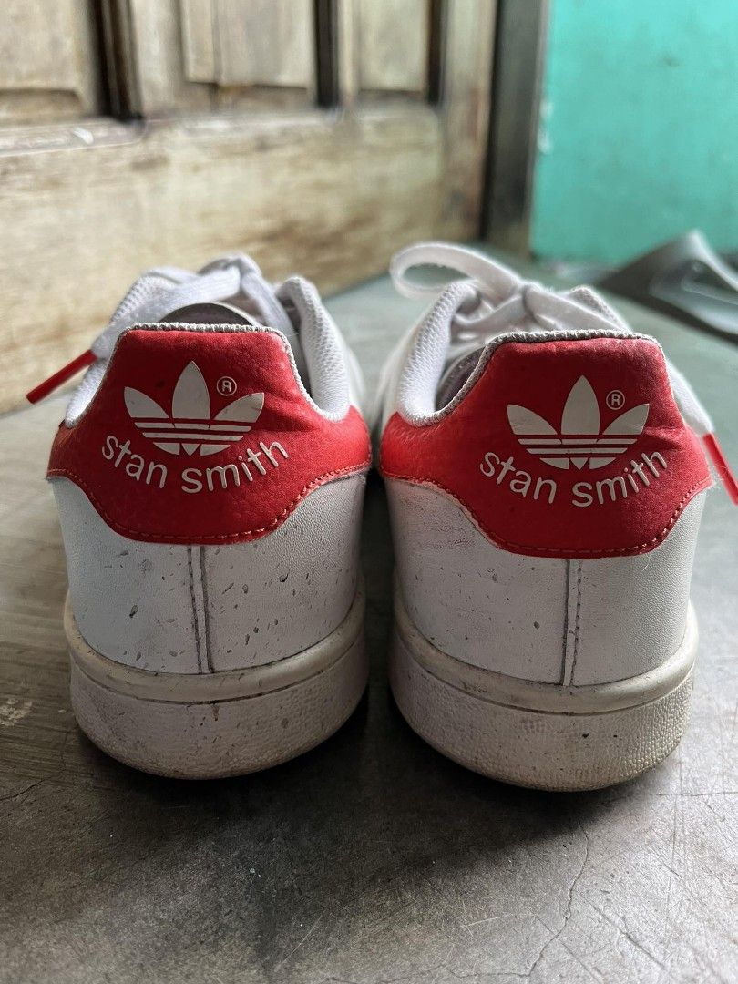 Adidas Red Stan Smith on Carousell