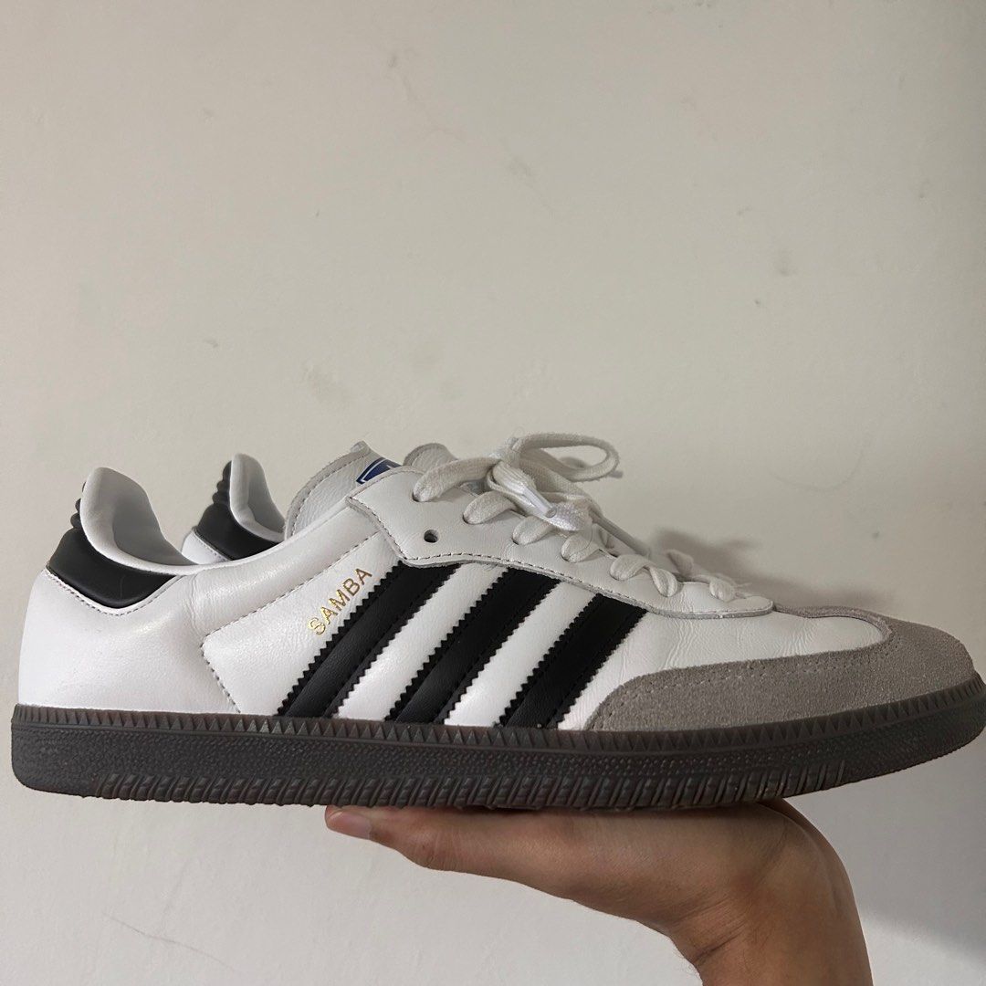 Adidas Samba White, Men's Fashion, Footwear, Sneakers on Carousell