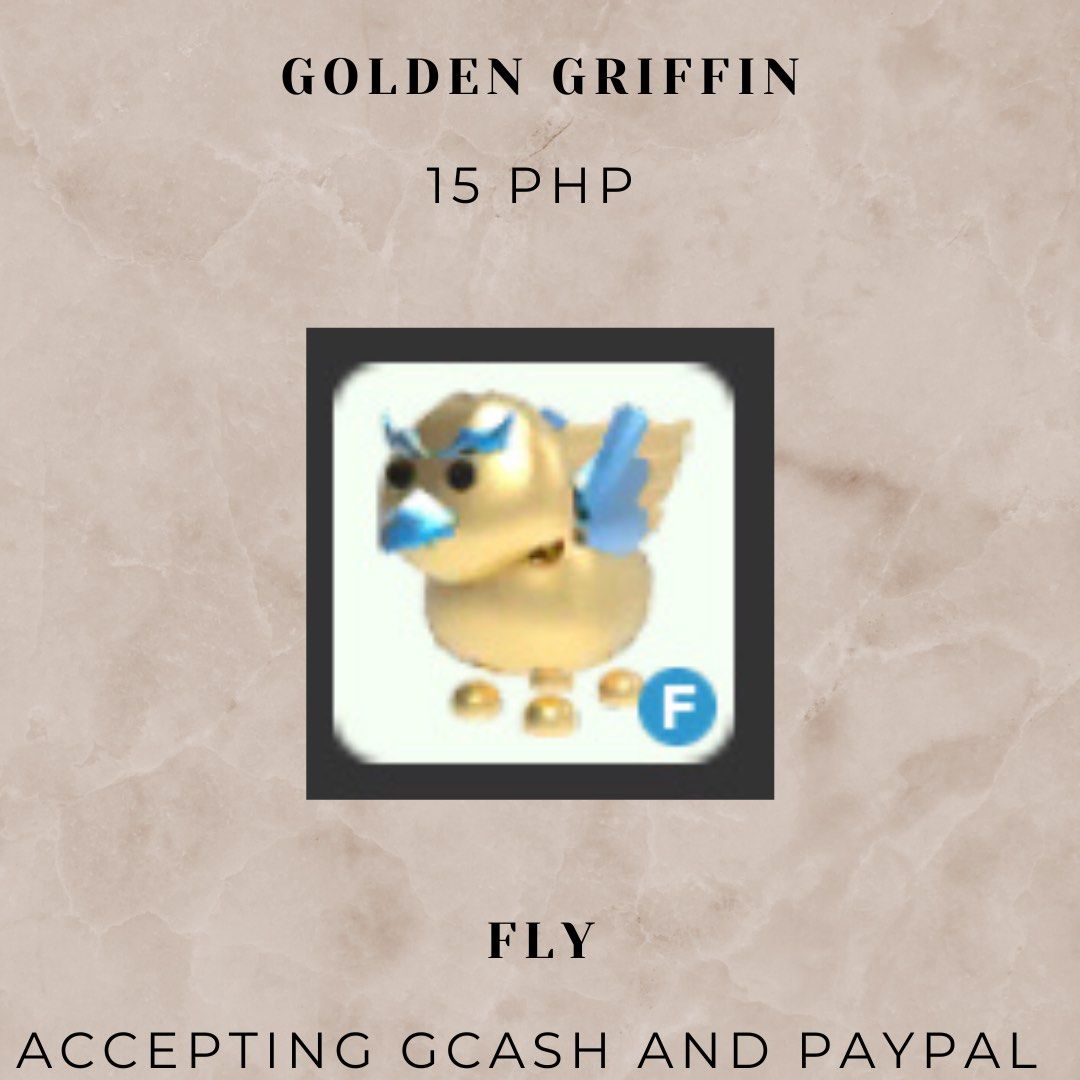 Adopt Me Pets |Golden Griffin, Video Gaming, Gaming Accessories, In ...