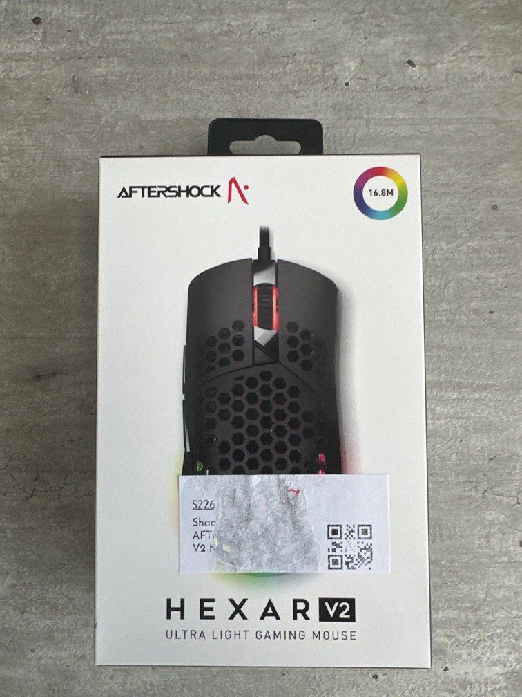 Aftershock Hexar V2 Ultra Light Gaming Mouse, Computers & Tech, Parts ...