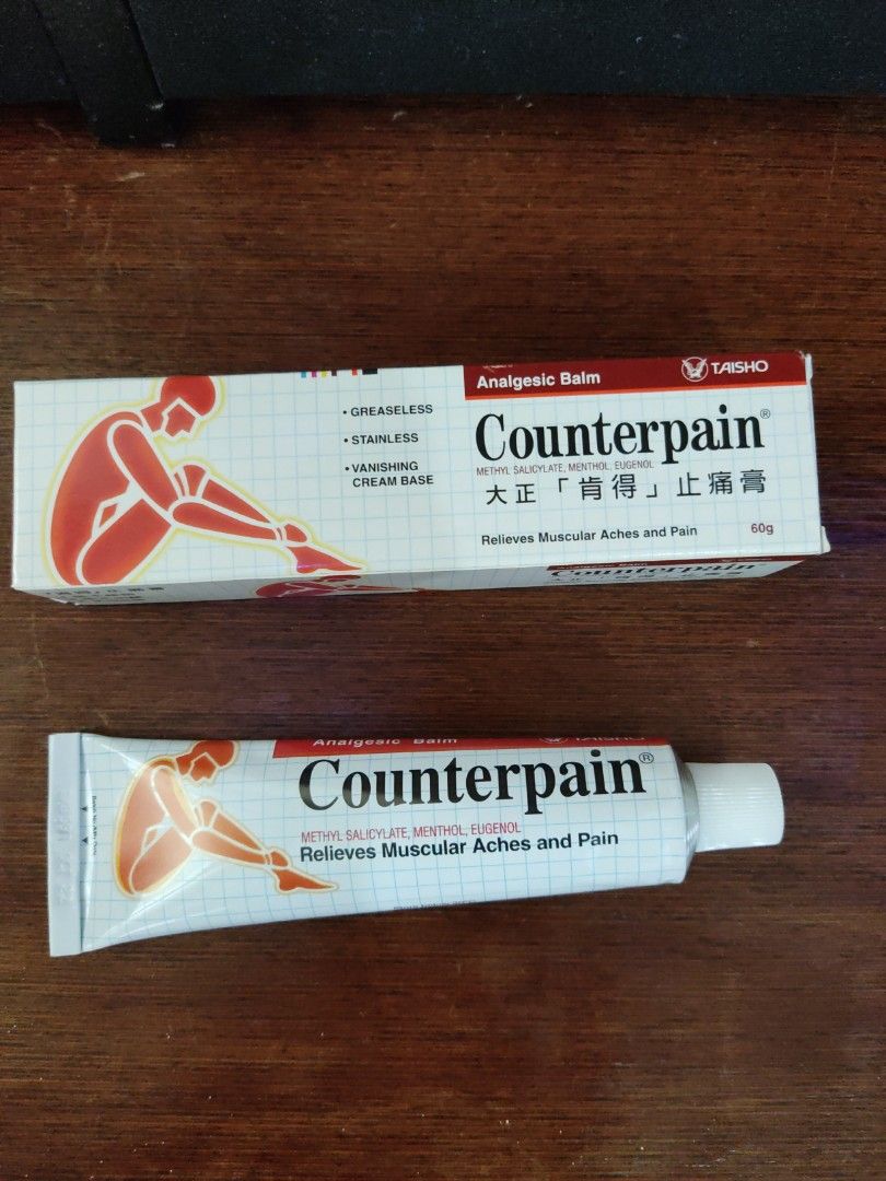Analgesic Balm Counterpain Massage cream, Health & Nutrition, Massage ...