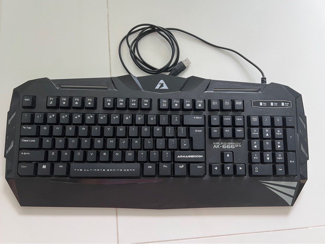 Armaggeddon Kalashnikov AK666sfx Gaming Keyboard, Computers & Tech ...