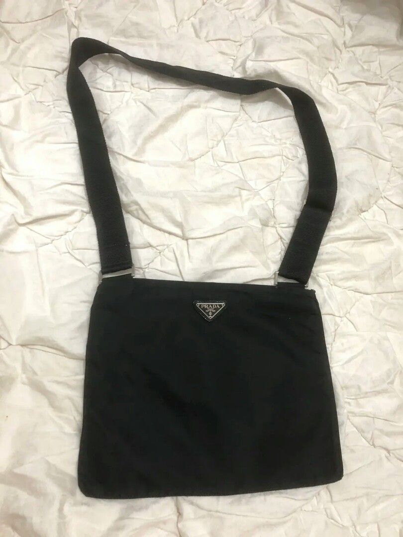 Auth. Prada Nylon Sling Bag, Men's Fashion, Bags, Sling Bags on Carousell