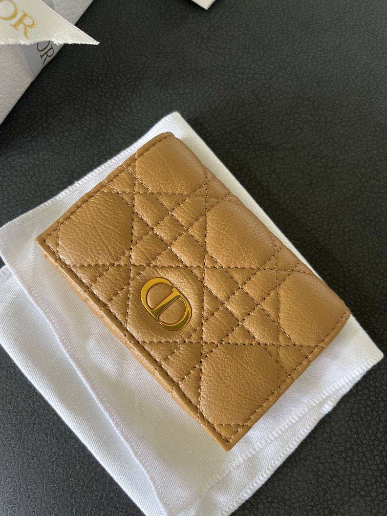 Authentic Dior Caro small wallet, Luxury, Bags & Wallets on Carousell