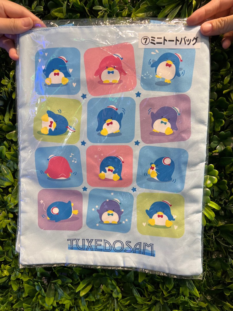 Authentic Sanrio Tuxedo Sam Kuji a4 recycle tote bag, Women's Fashion ...