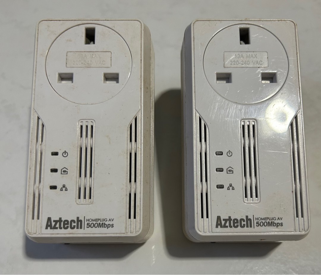 AZTECH HL117EP HomePlug AV Ethernet Adaptor, Computers & Tech, Parts ...