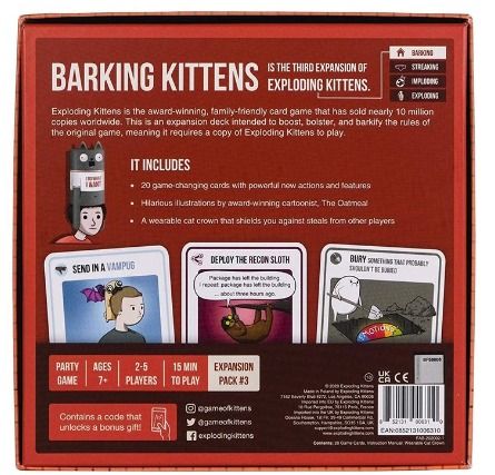 Barking Kittens Expansion Of Exploding Kittens Series Children Family ...
