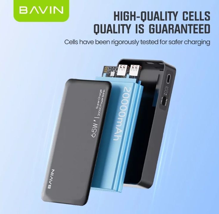 Bavin Remax 20000mAh 65W Laptop Charging Super fast Charge Powerbank ...