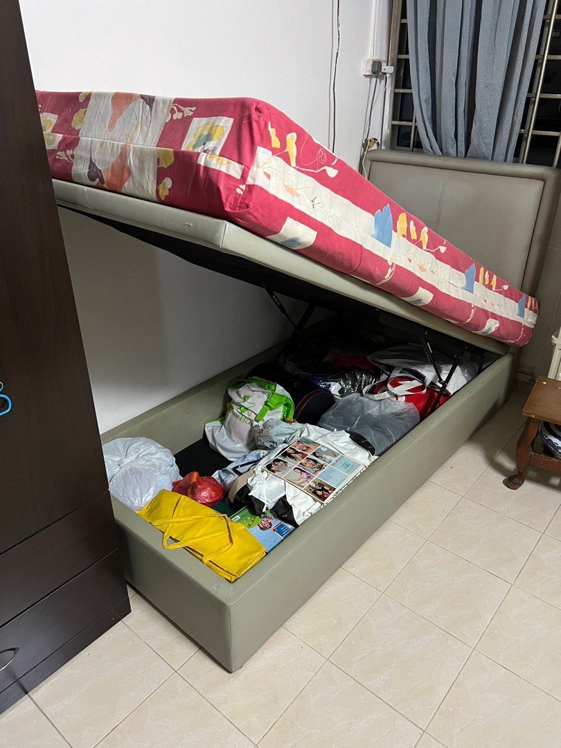 Bed frame and mattress, Furniture & Home Living, Furniture, Bed Frames ...
