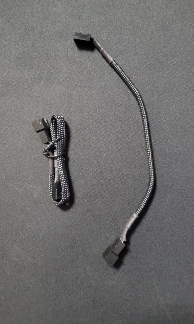 Braided 4-pin PWM extender / connector / cable for PC fans, Computers ...