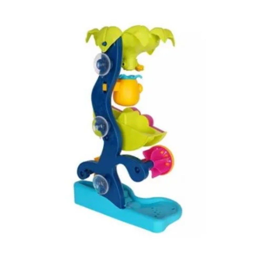 B.Toys Water Wheel Tropical Waterfall Water Play Set with Suction ...